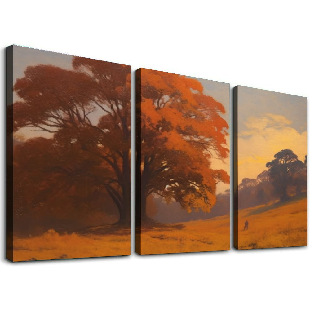 ONETECH Wall Art Canvas Print Fall Foliage Fall Trees Wall Art Fall ...