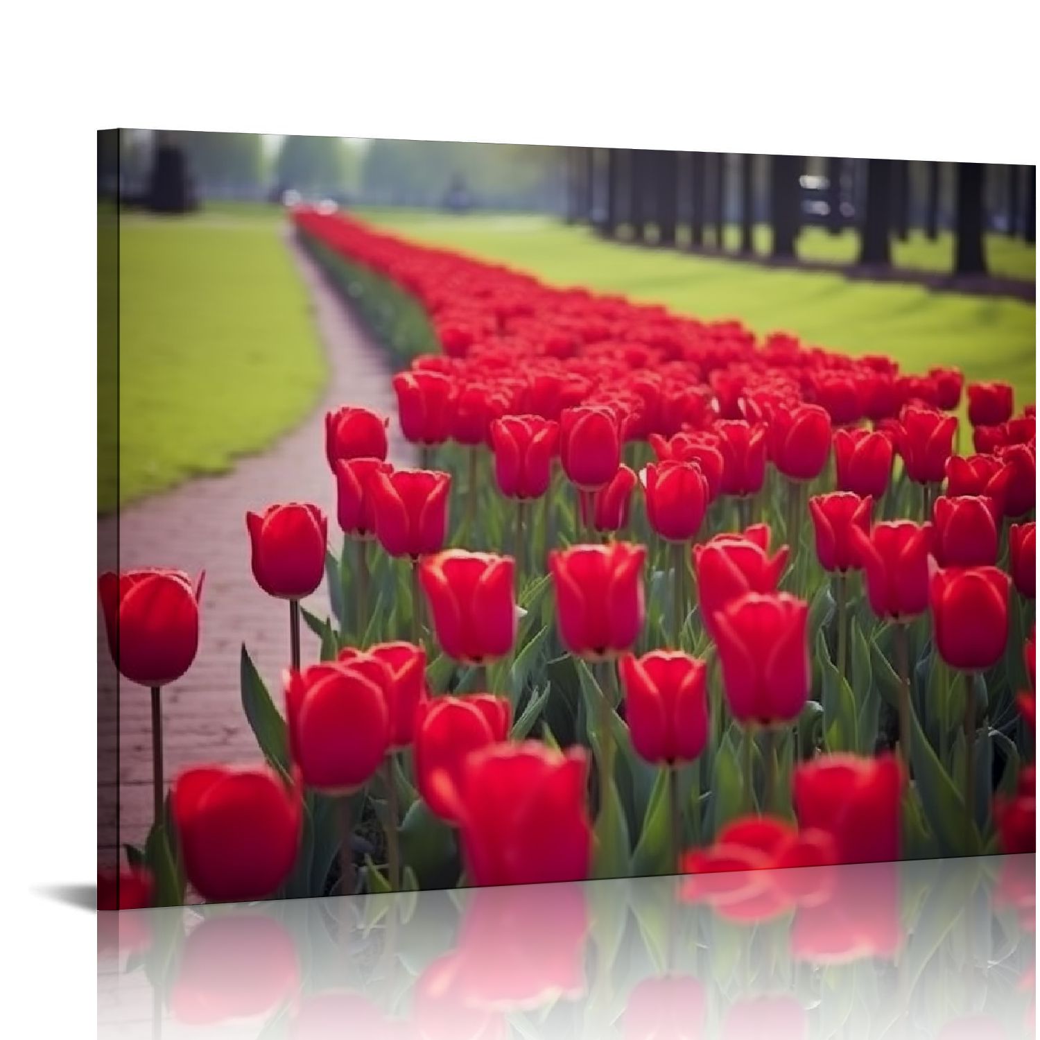 ONETECH Wall Art Tulip Flowers Canvas prints Poster Photography ...