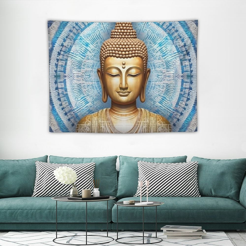 ONETECH Wall Tapestry Buddha Statue,Mandala Tapestry for Bedroom ...