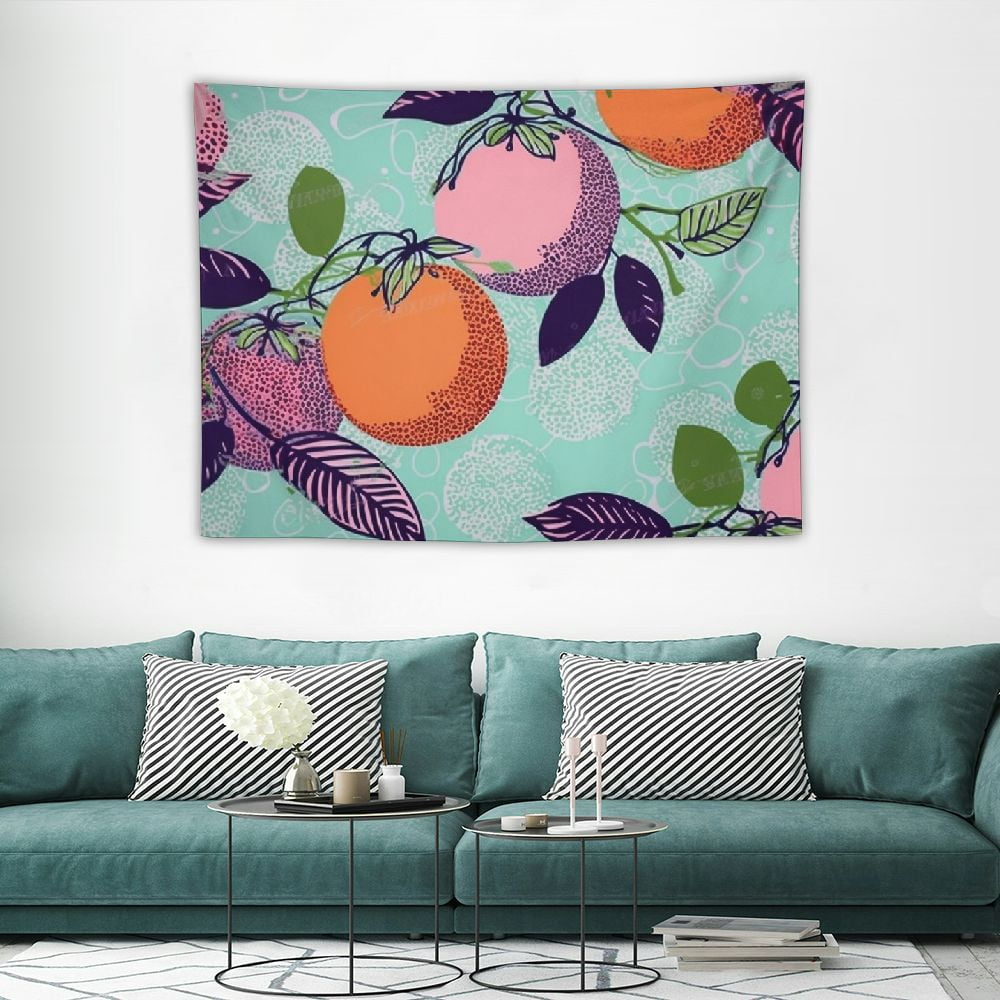 FUMJ Wall Tapestry Fruit Colorful Elegant Pattern Summer Fashion Hand ...