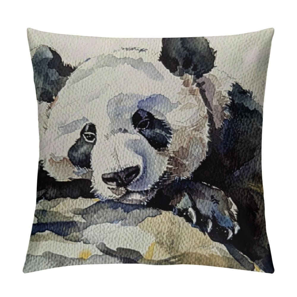 ONETECH Watercolor Panda Throw Pillow Covers, Spring Summer Cushion ...