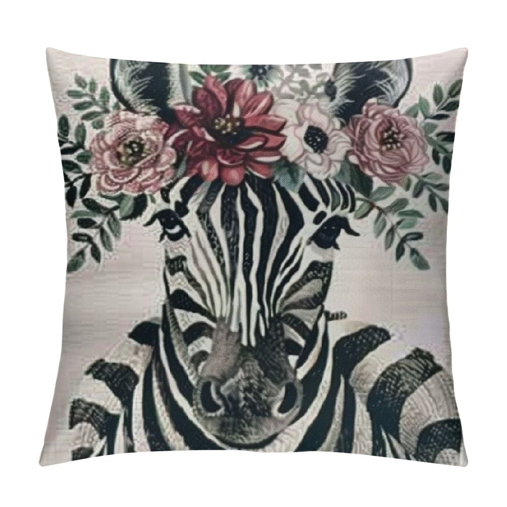 ONETECH Watercolor Pattern Lovely Animals Throw Pillows Cases Cute ...