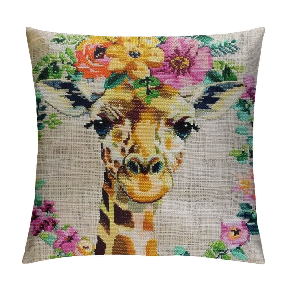 ONETECH Watercolor Pattern Lovely Animals Throw Pillows Cases Cute ...