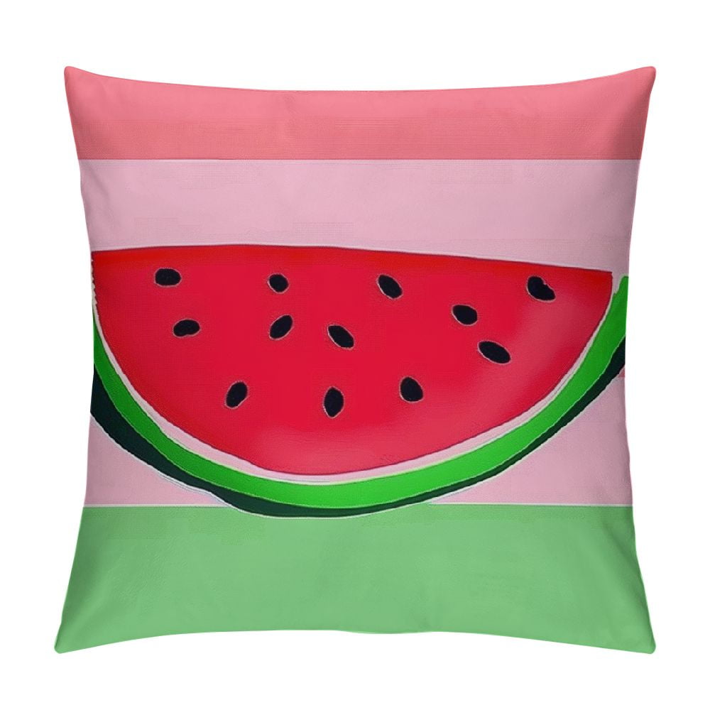 ONETECH Watermelons Throw Pillow Covers Summer Fruit Watermelon Slice ...