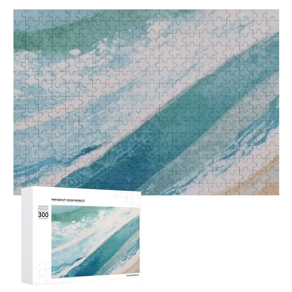 ONETECH Wave Surfboard Ocean Wooden Jigsaw Puzzle Challenging Difficult ...