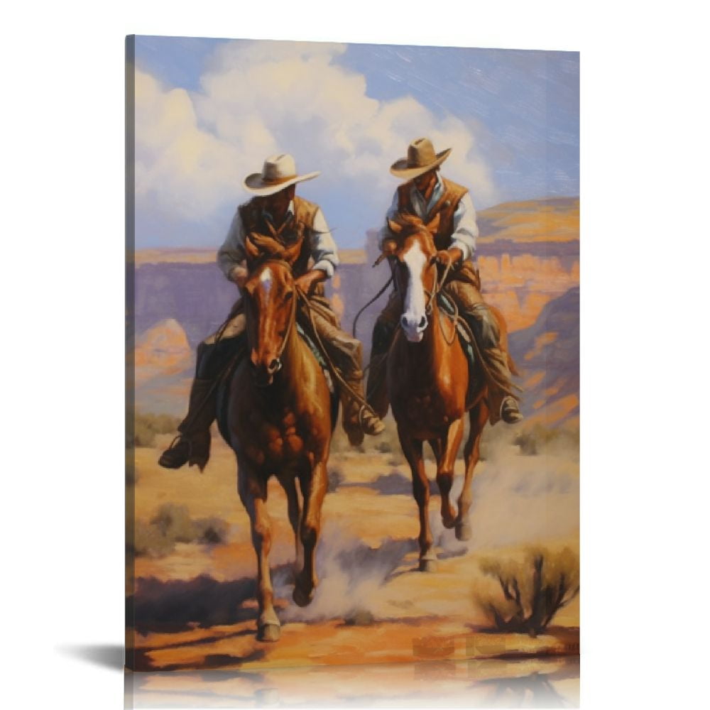 ONETECH Western Canvas Wall Art,Western Wall Decor,Cowboy Wall Art ...