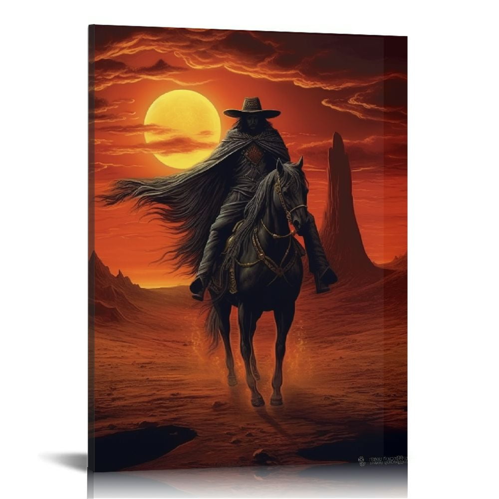 ONETECH Western Cowboys Print, Vintage Cowboy Decor, Cowboy Western ...