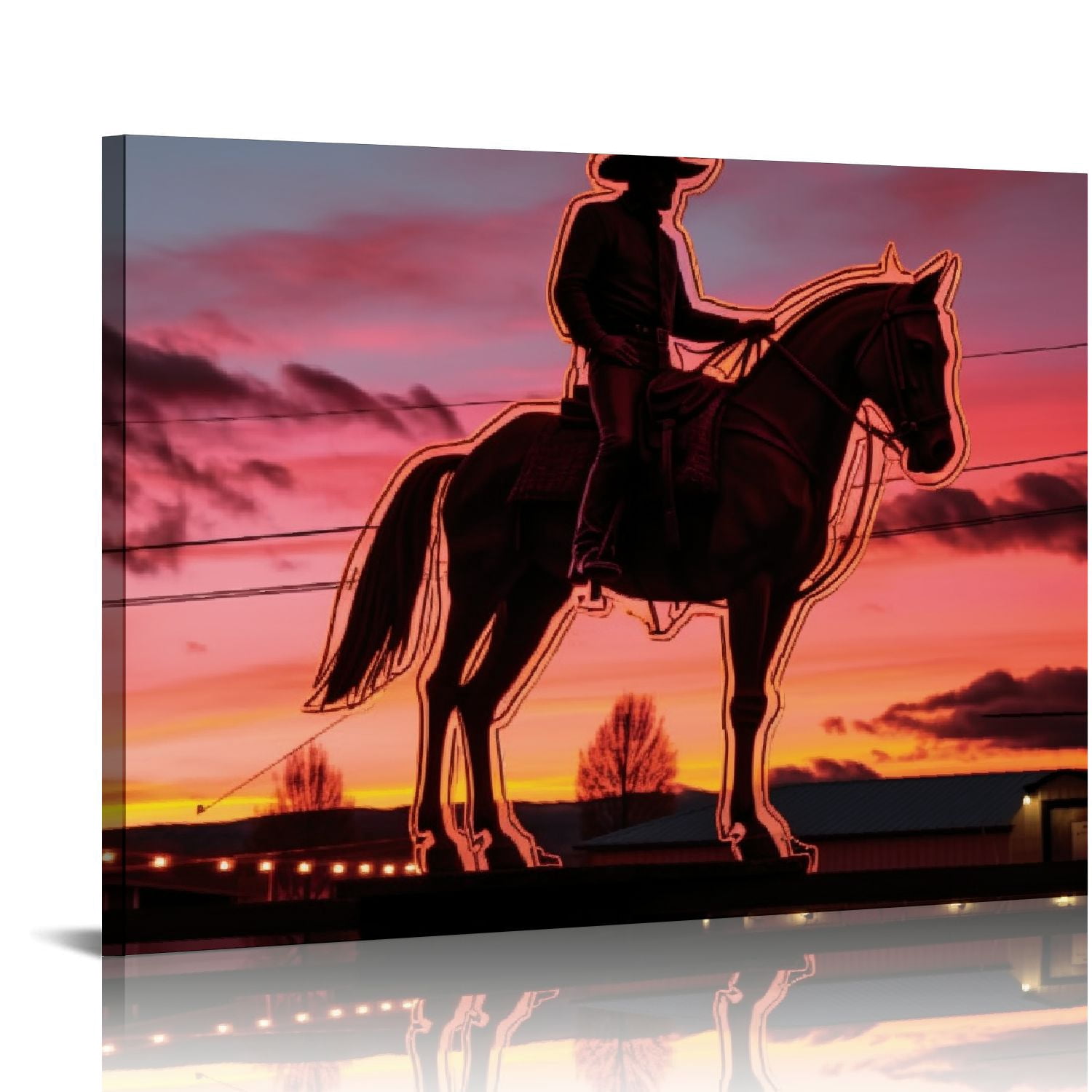 ONETECH Western Cowboys Print, Vintage Cowboy Decor, Cowboy Western ...