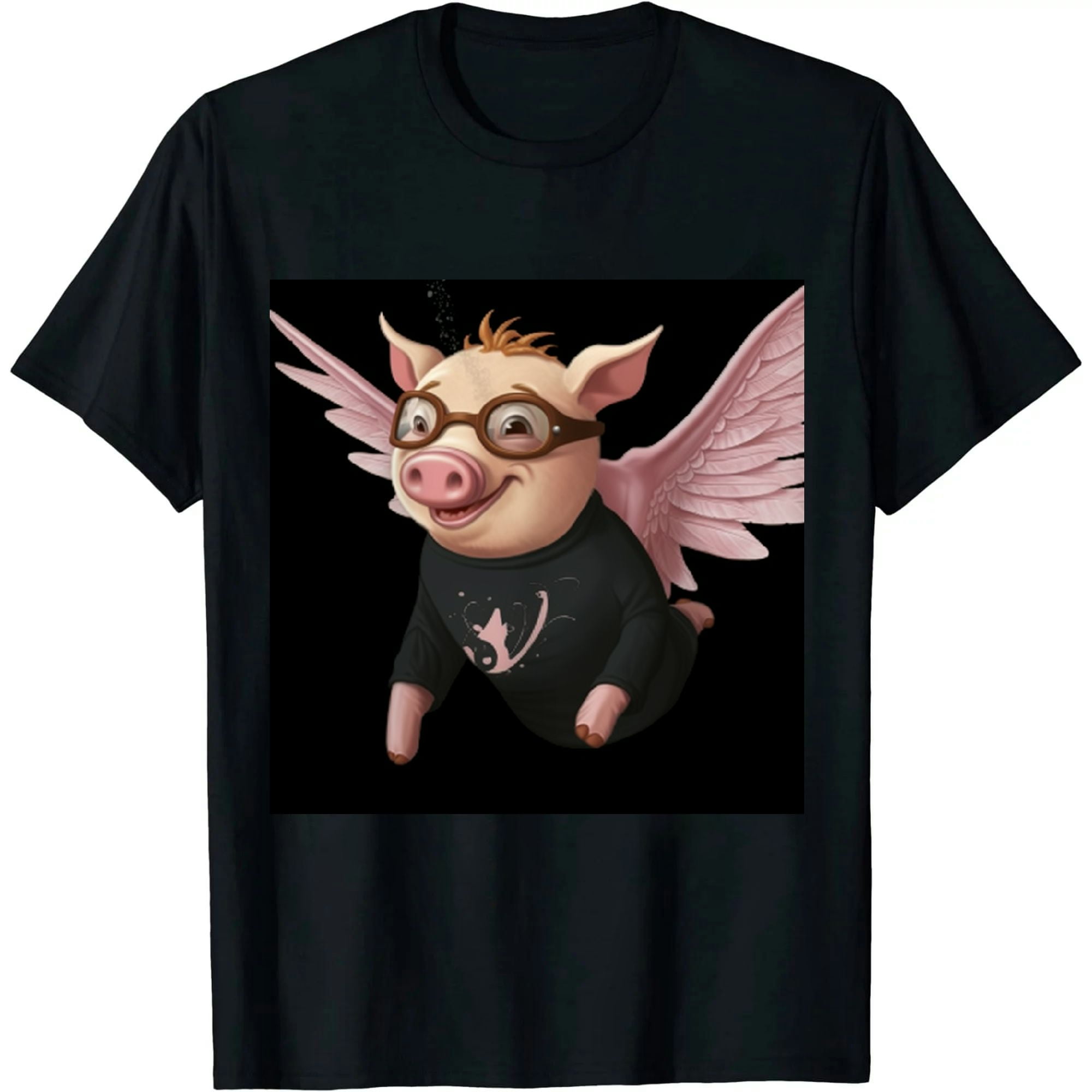ONETECH When Pigs Fly, Flying Pig T-shirt - Walmart.com