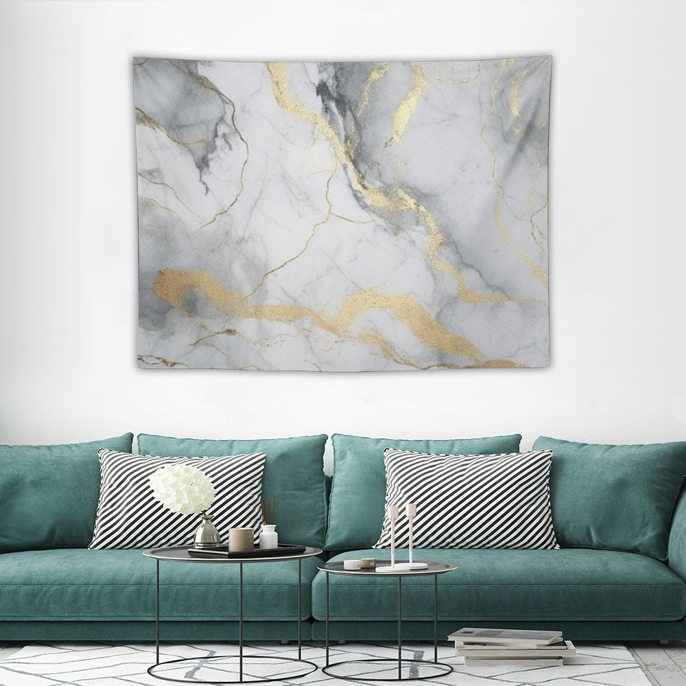 ONETECH White Marble Tapestry Fashion Marbling Granite Stone Tapestry ...