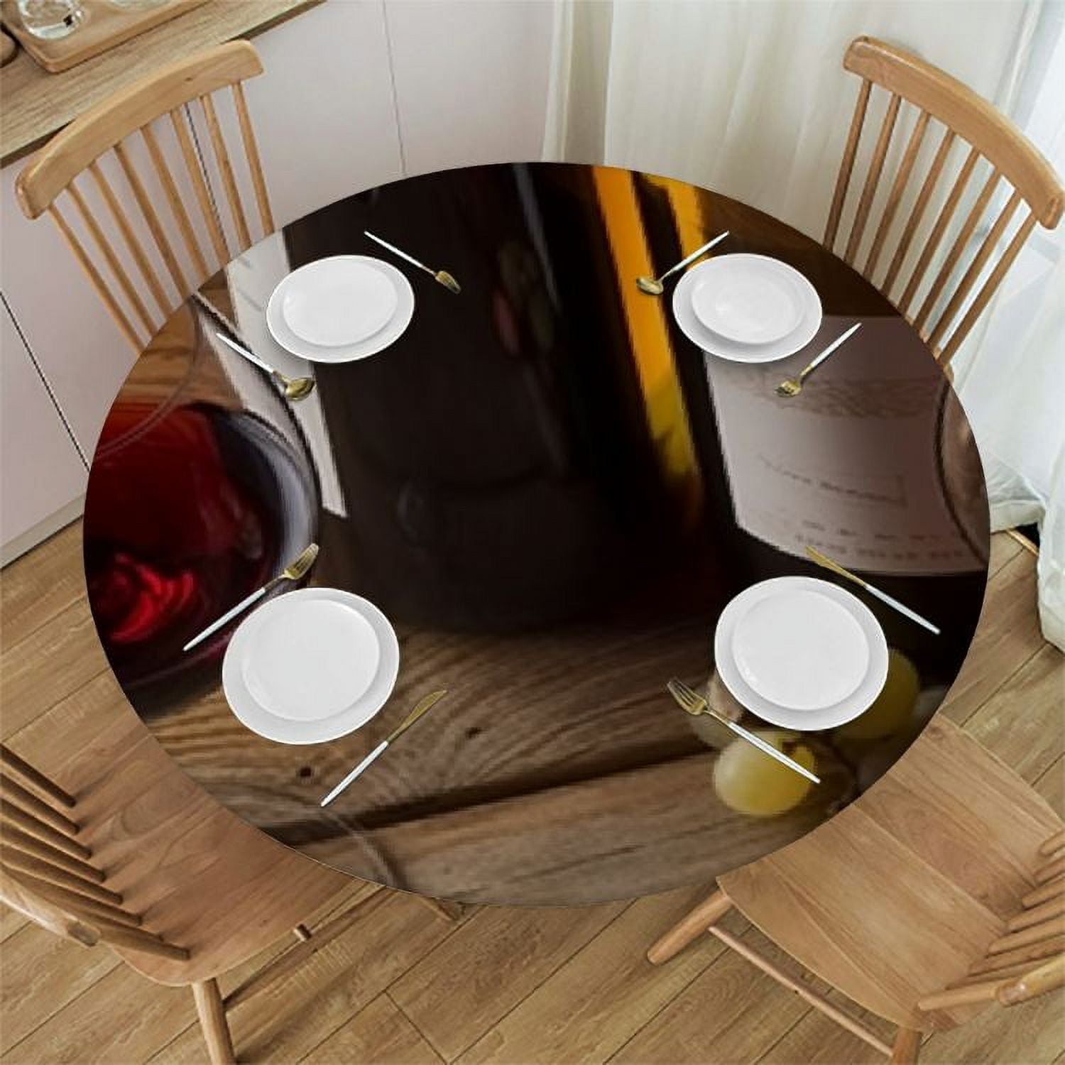 ONETECH Wine and Cheese Table Cloth Tables Red Wine Bottle Glass Cheese ...