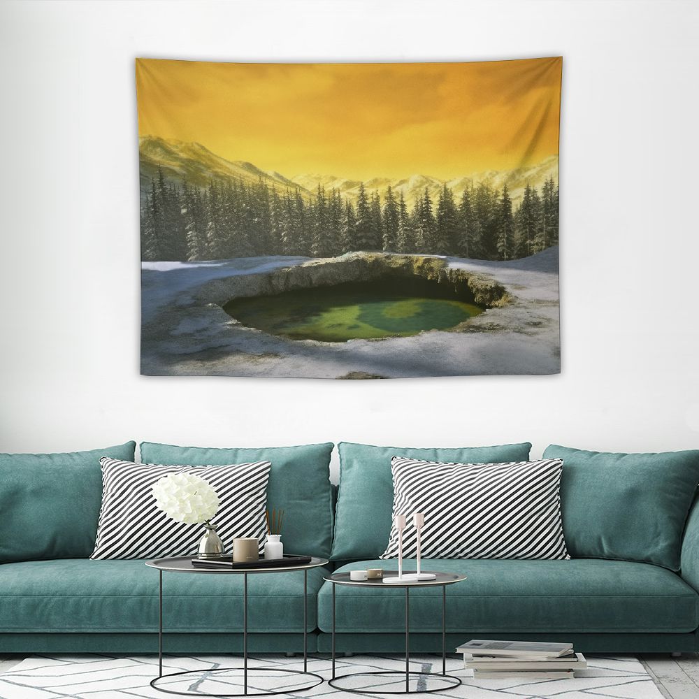 ONETECH Yellowstone Tapestry, Morning Glory Pool in Yellowstone ...