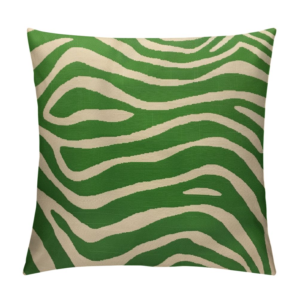 ONETECH Zebra Green Throw Pillow Case Cushion Covers Animal Pattern ...