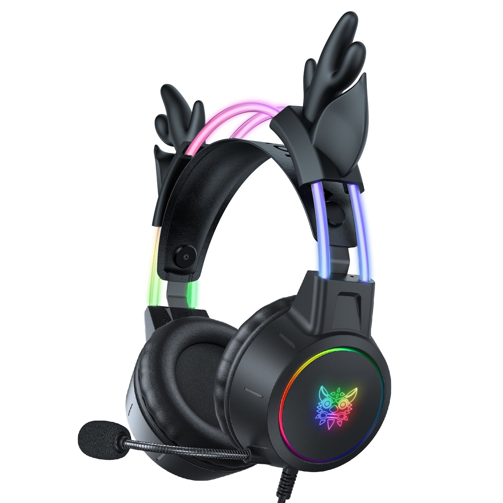 JadeBamboo ONIKUMA X15 Pro Wired Gaming Headphones, RGB Light, Stereo ...