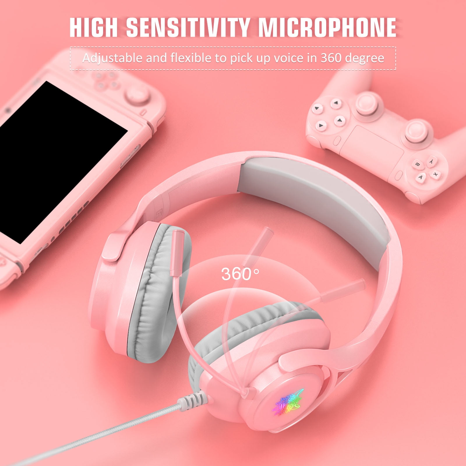 ONIKUMA X16 Wired Headset with Noise Reduction Microphone Surround ...