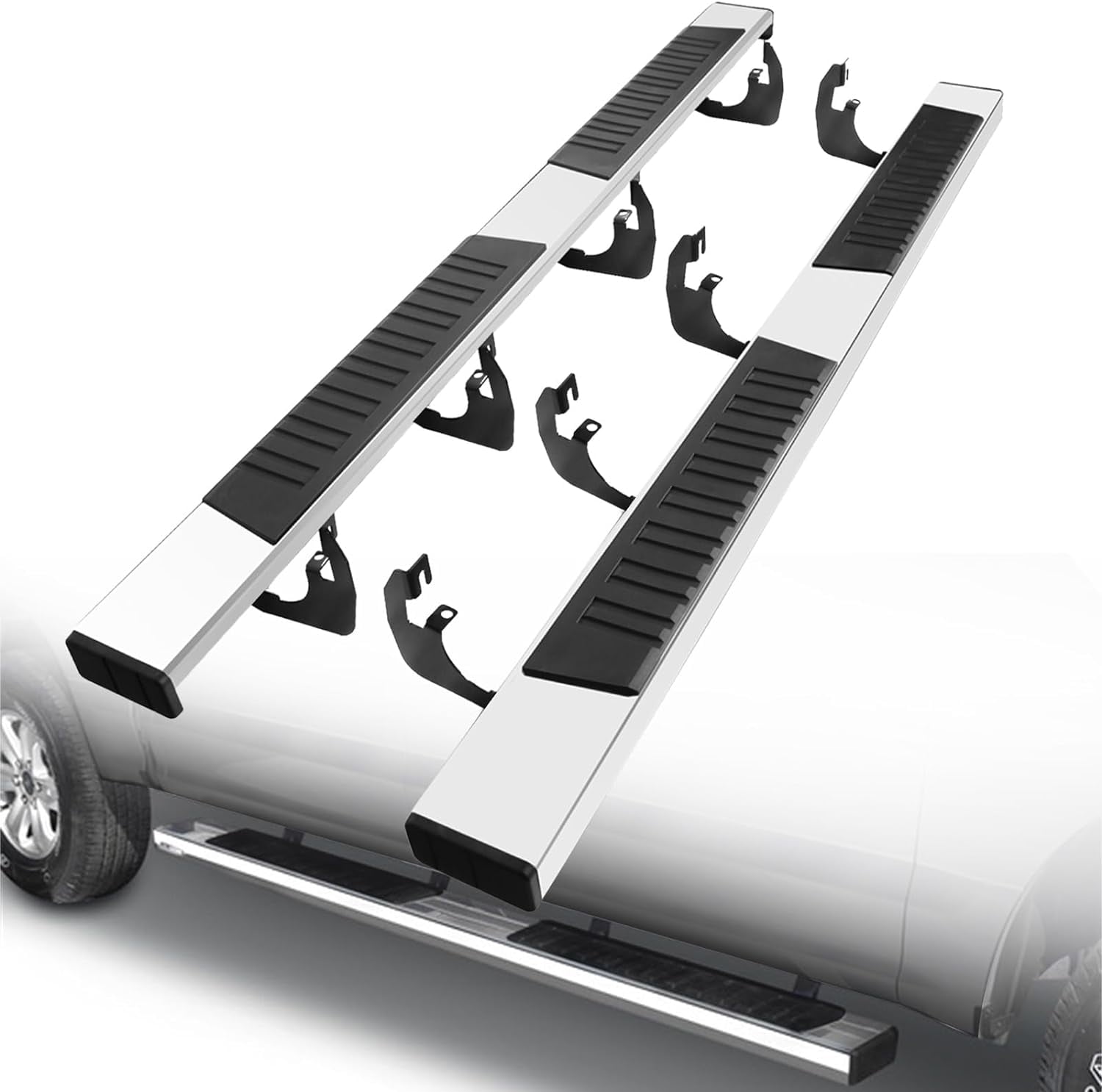 ONINE 6" Chrome Running Boards Custom Fit 2019-2024 Chevy Silverado/Gmc ...