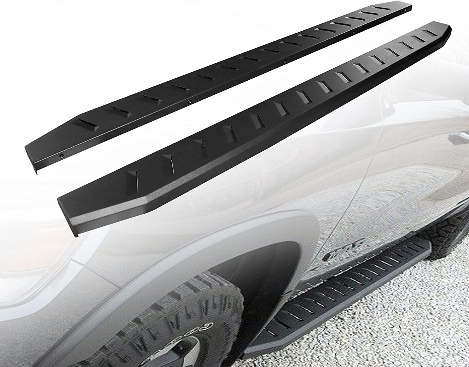 ONINE 6 Inch Black Running Boards Custom Fit 2015-2023 Ford F150 Super ...