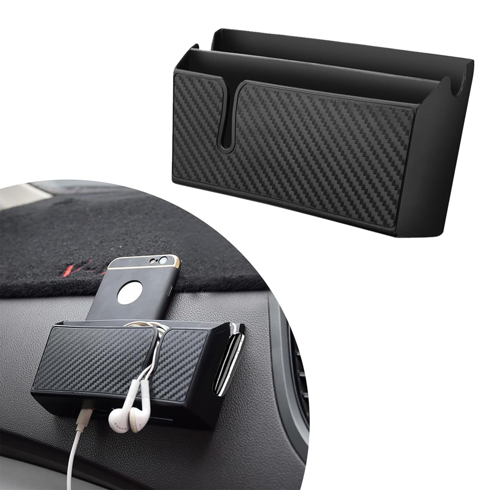 ONKENTET Carbon Fiber Storage Box Compatible with Tesla Model 3 Y X S ...