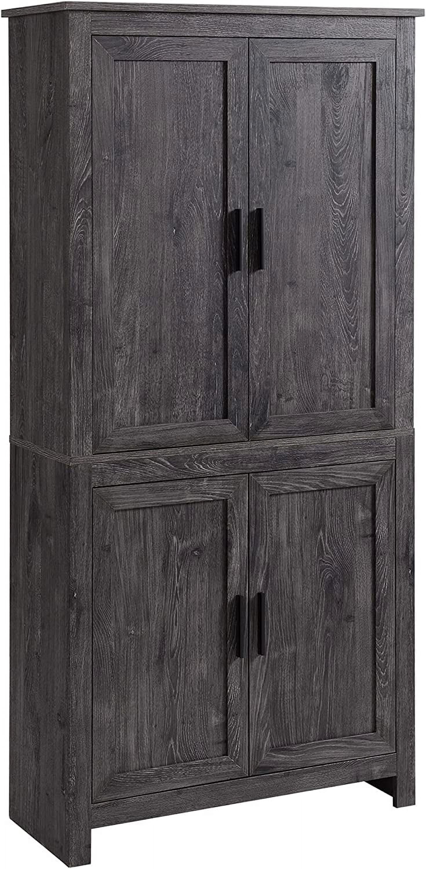 ONKER 64" 4-Door Kitchen Pantry, Freestanding Storage Cabinet with 3 ...