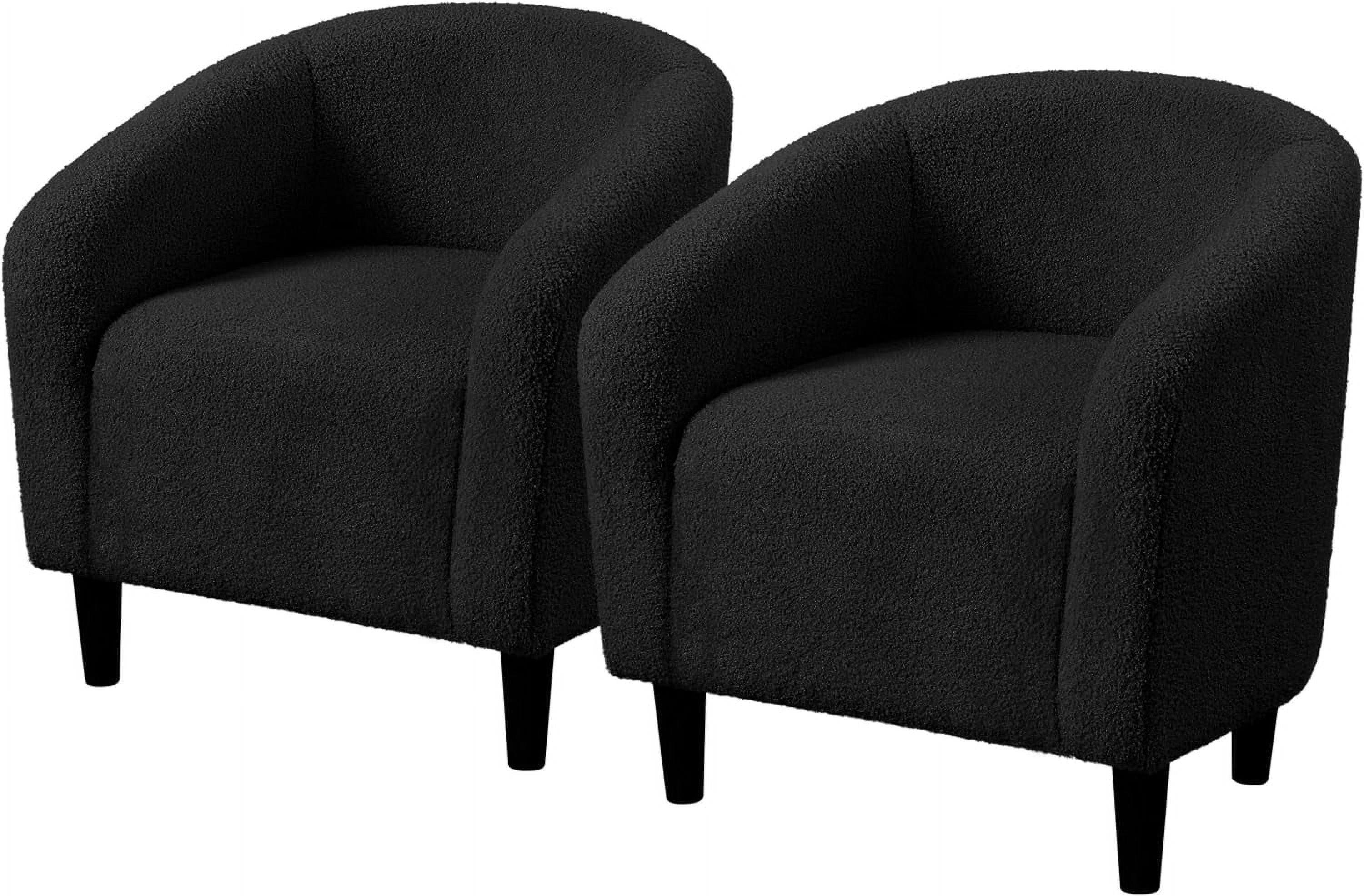 ONKER Barrel Chair, Soft Sherpa Accent Chair Side Chair Club Chair ...