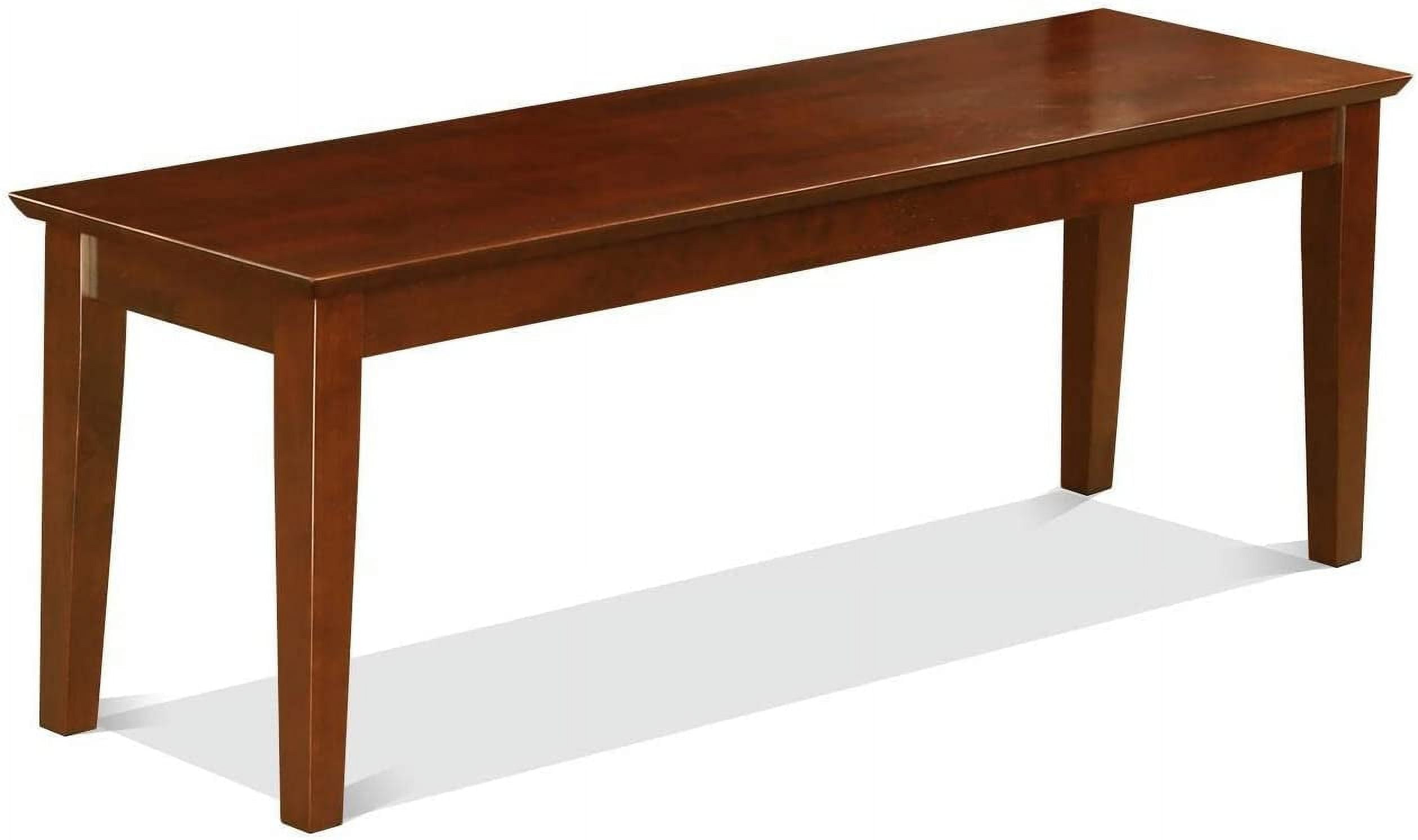 ONKER CAB-MAH-W Dining Bench with Wooden Seat, 51x15x18 Inch, Mahogany ...