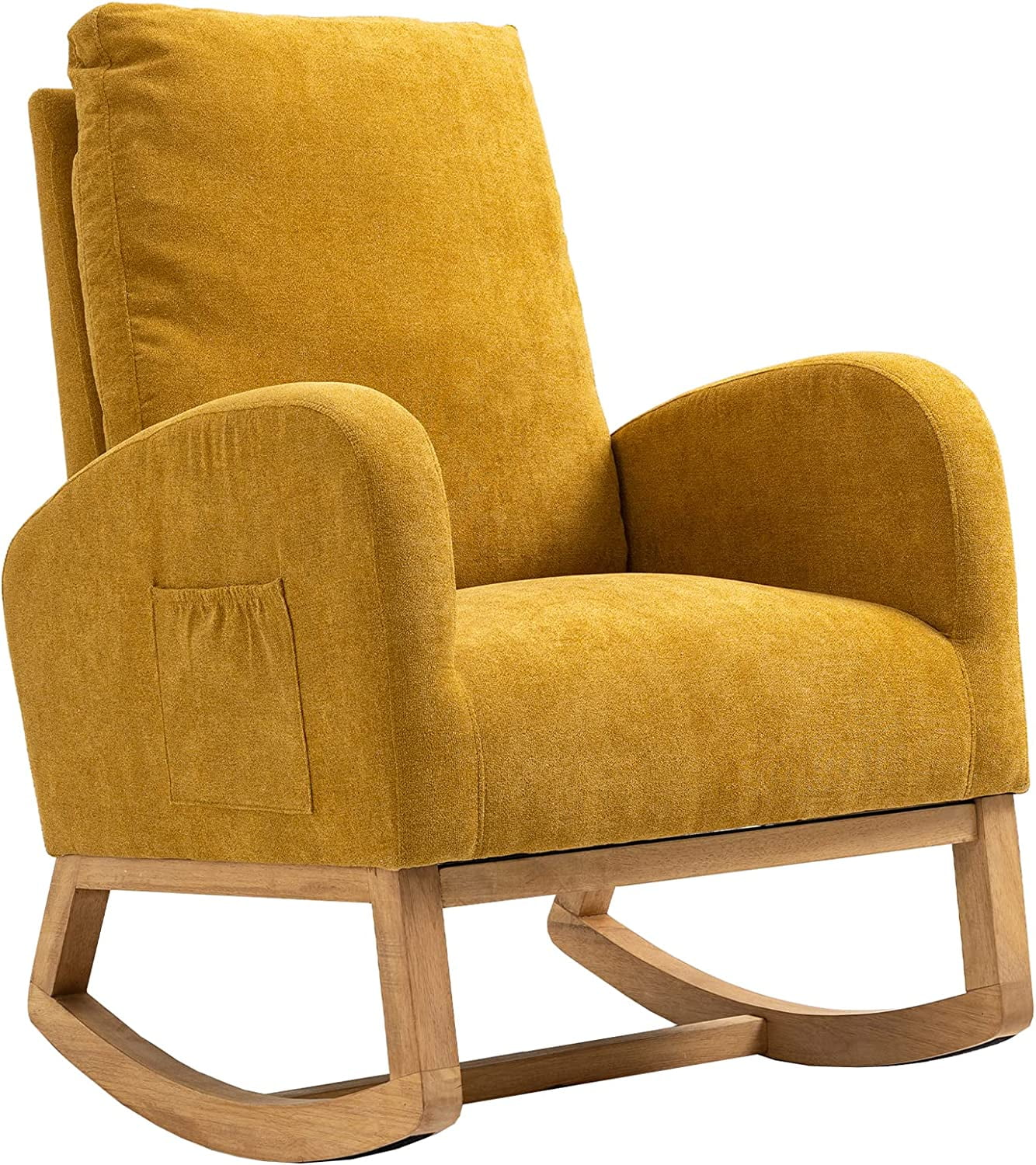 ONKER Rocking Chair Mid-Century Modern Nursery Rocking Armchair ...