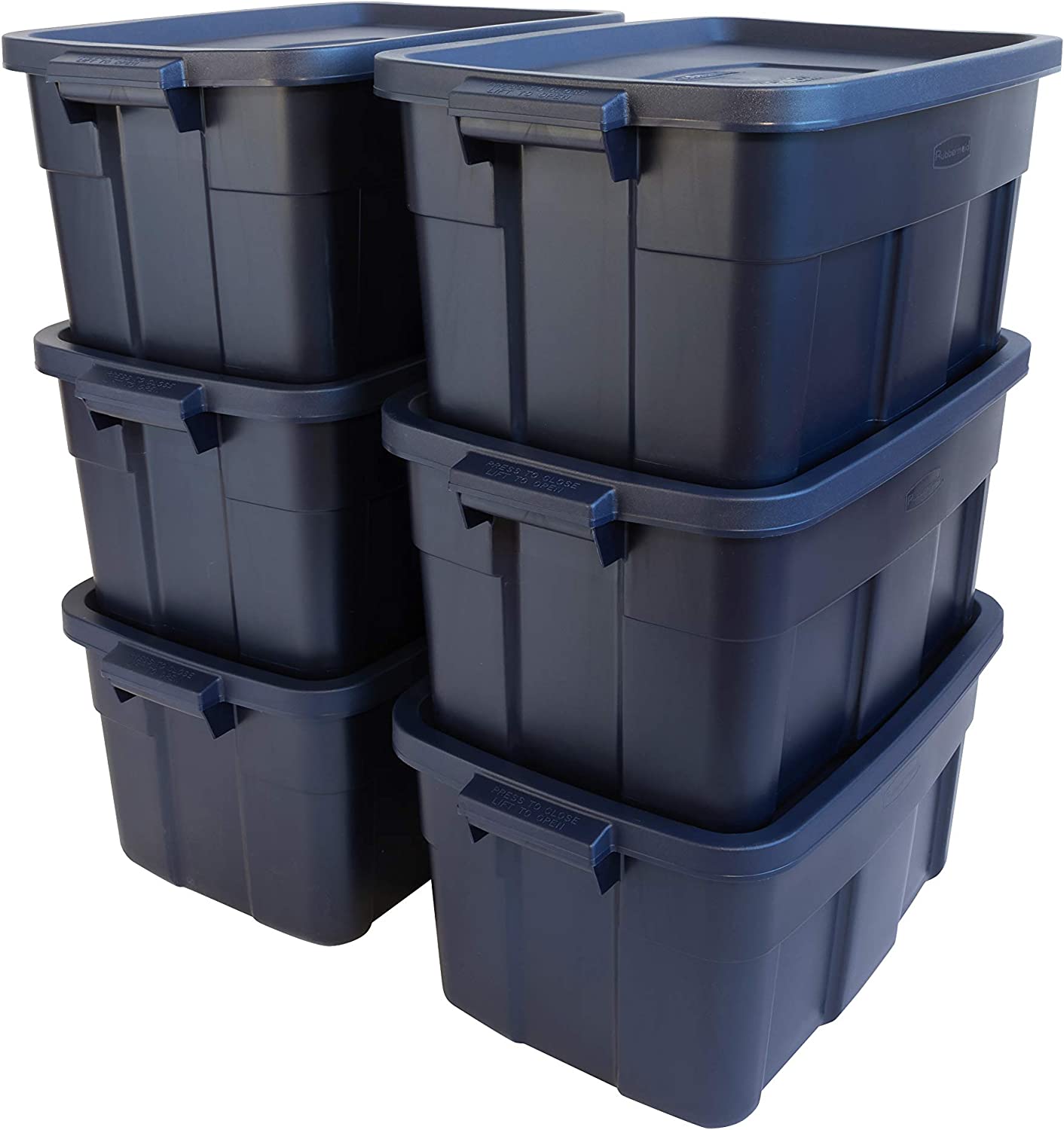 ONKER Roughneck️ Storage Totes 14 Gal, Durable Stackable Storage ...