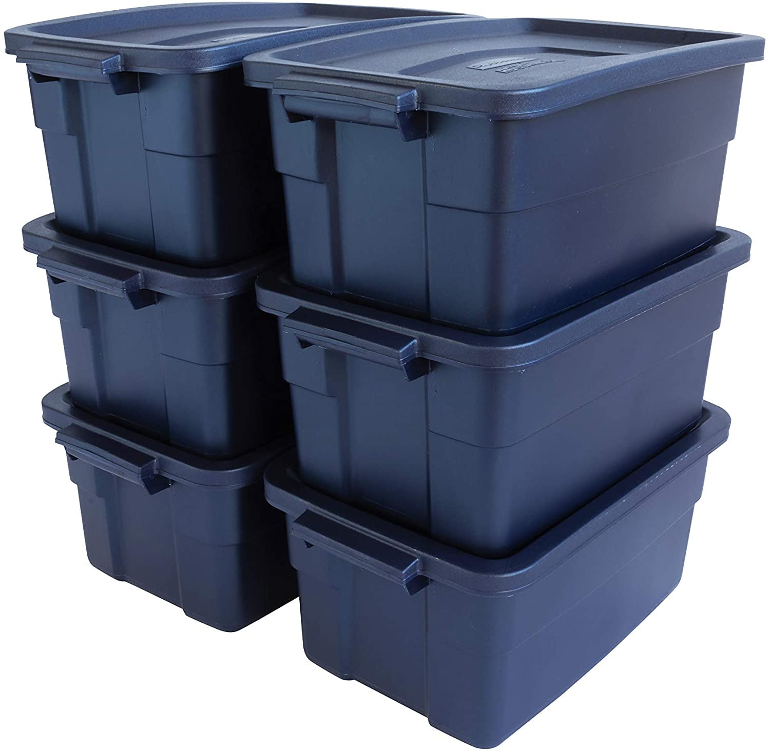 ONKER Roughneck Storage Totes 3 Gallons, Durable Stackable Containers ...