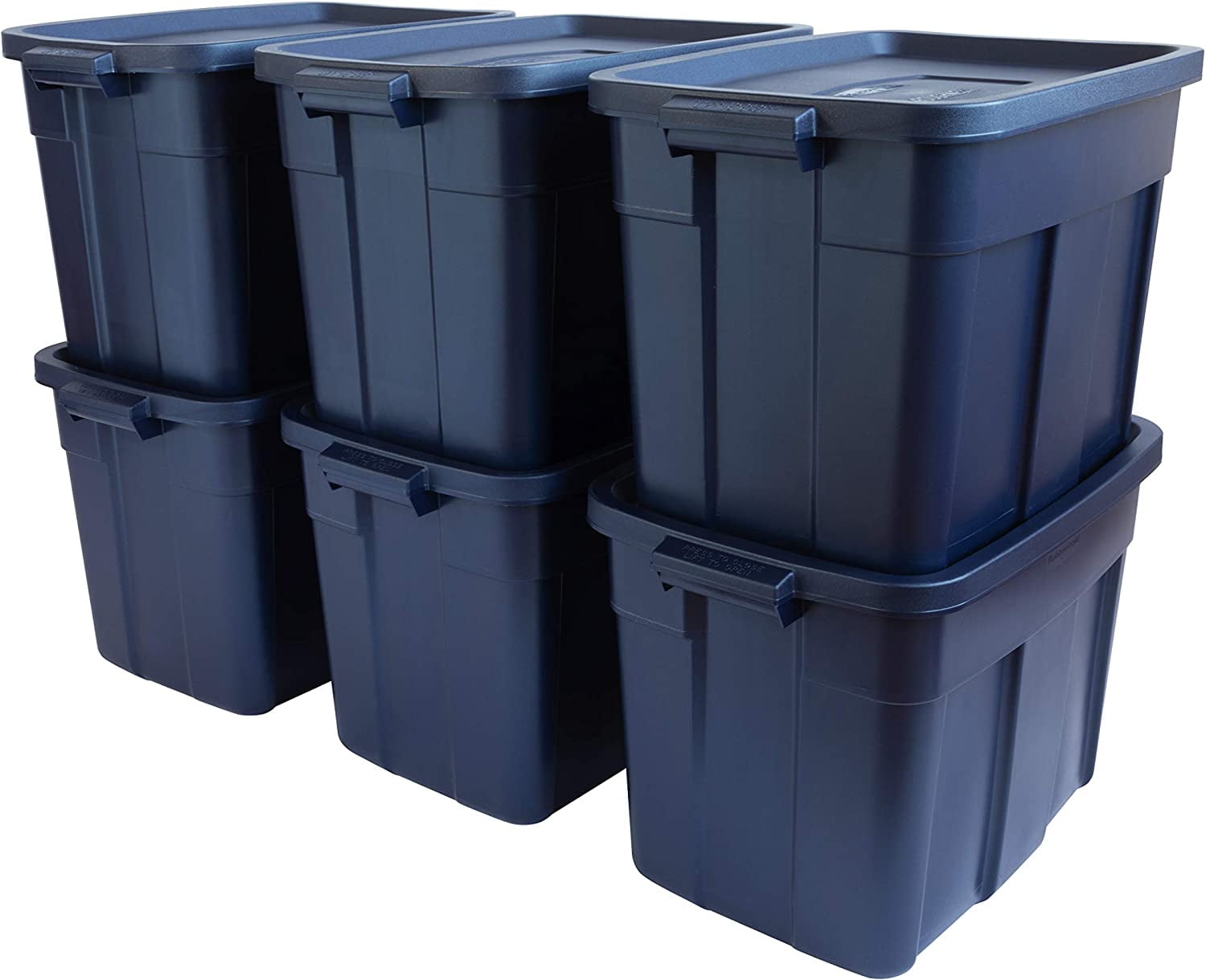 ONKER Roughneck️ Storage Totes, Durable Stackable Storage Containers ...