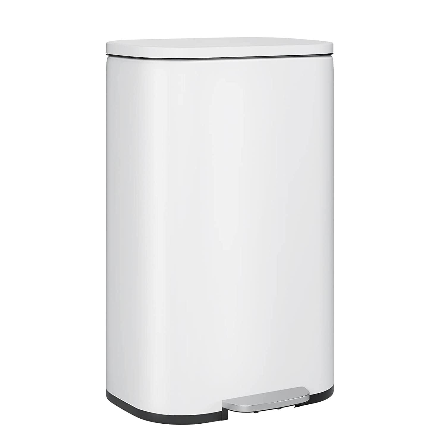 ONKER Trash Can, Stainless Steel Garbage Can with Silent Lid, Durable ...