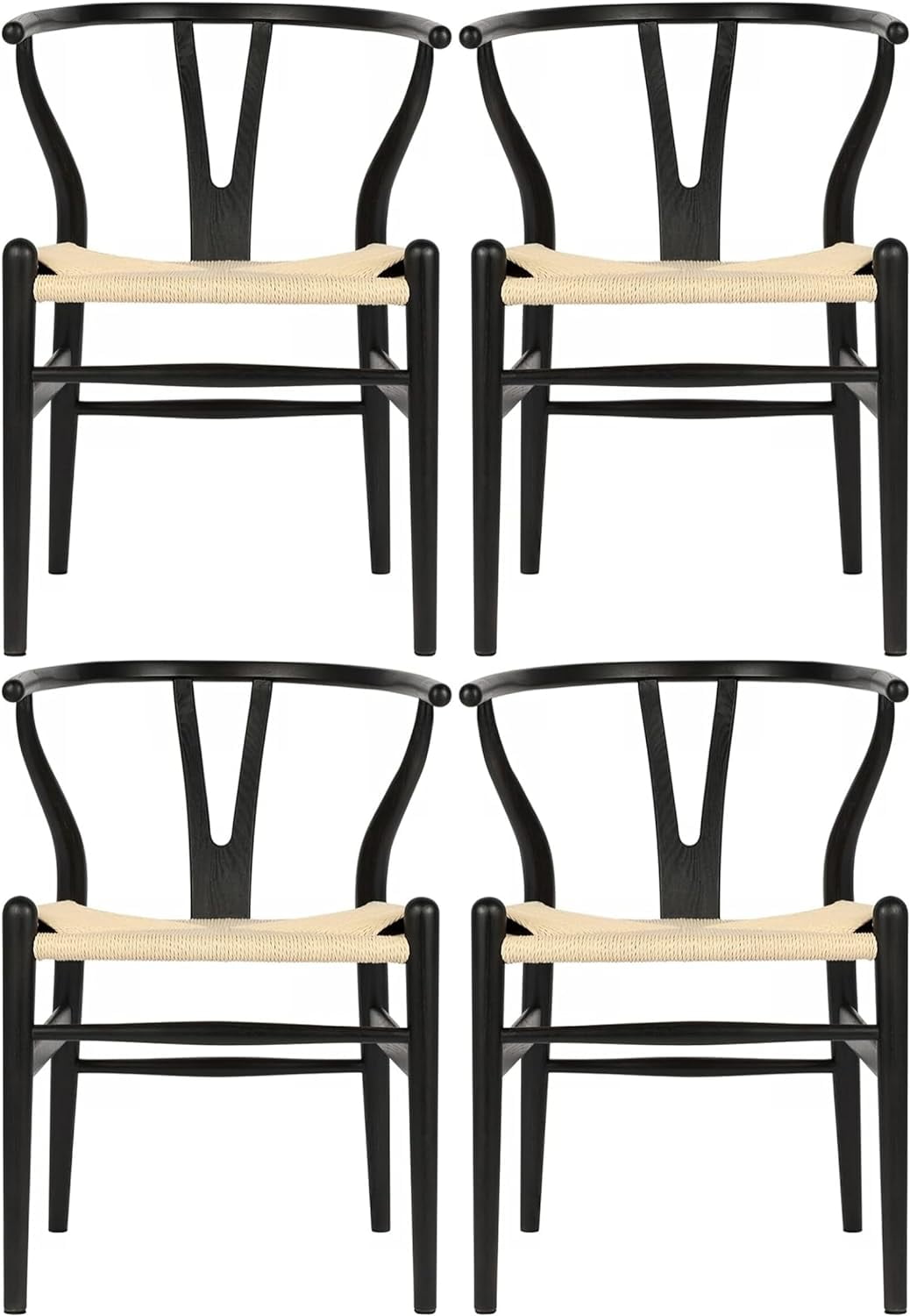 ONKER Wishbone Chair Natural Solid Wood Dining Chair/Hans Vegner Y ...