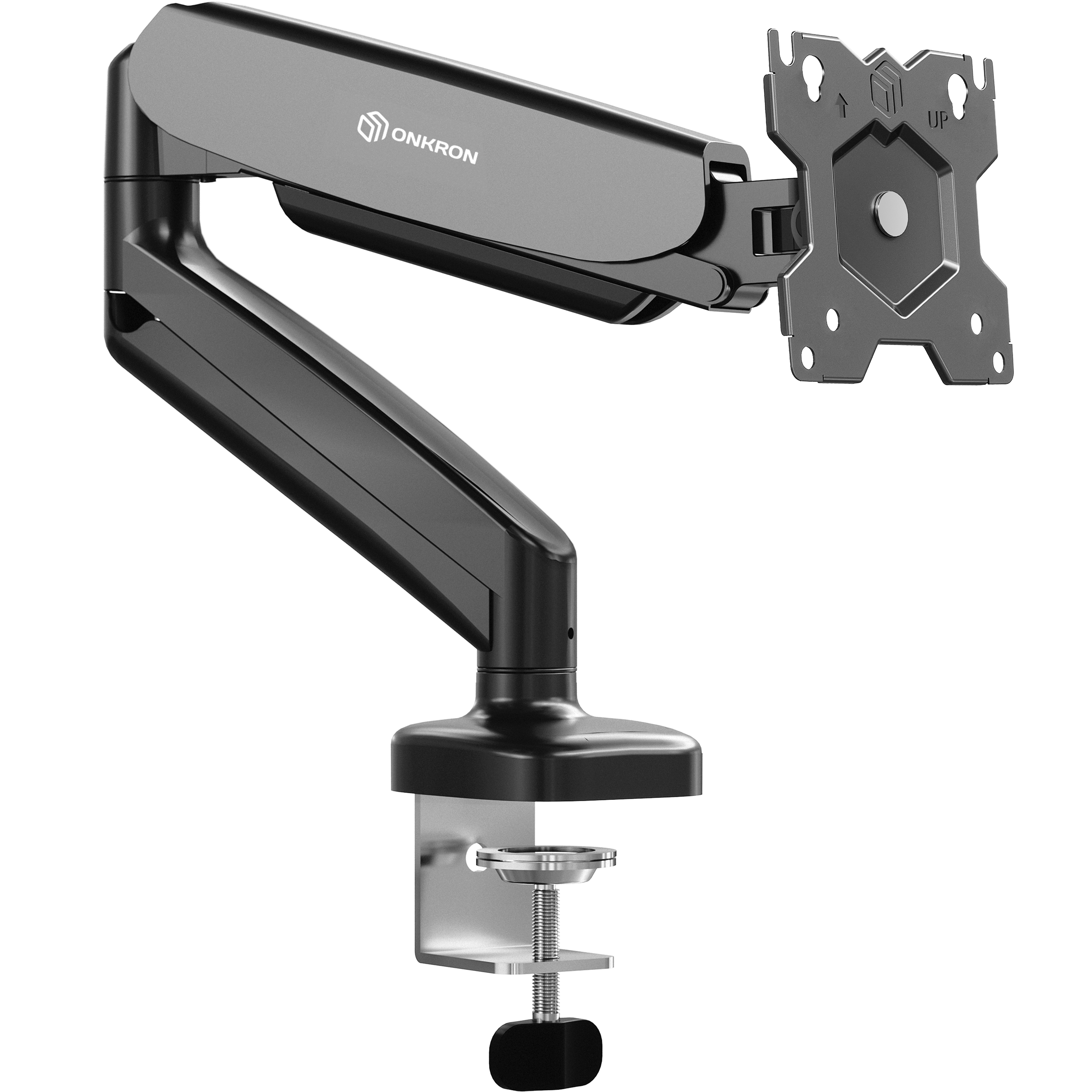 Single Desk-Mount Monitor Arm - Full Motion - Heavy-Duty - Black ...
