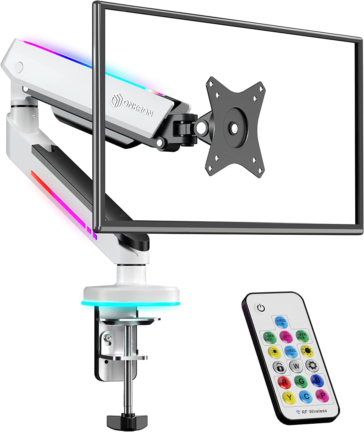 ONKRON Monitor Desk Mount Full Motion Articulating Monitor Arm for 13 ...