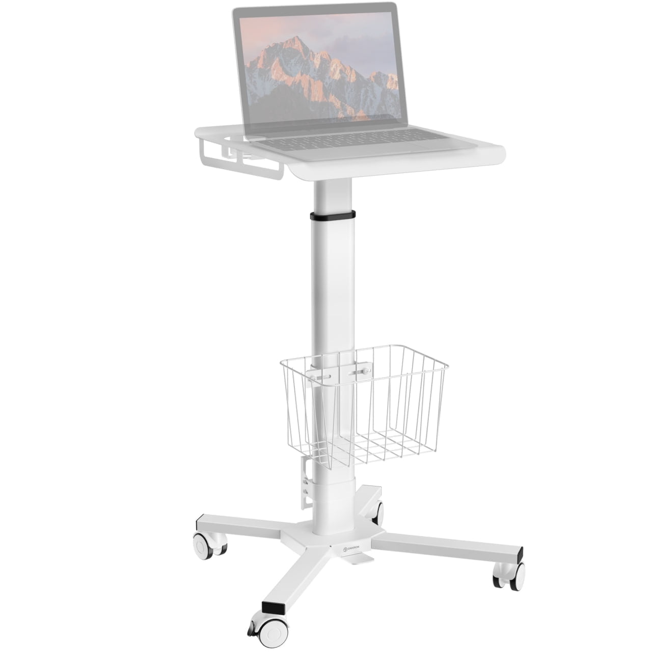 ONKRON Mobile Adjustable Portable Laptop Stand - Ergonomic Rolling ...