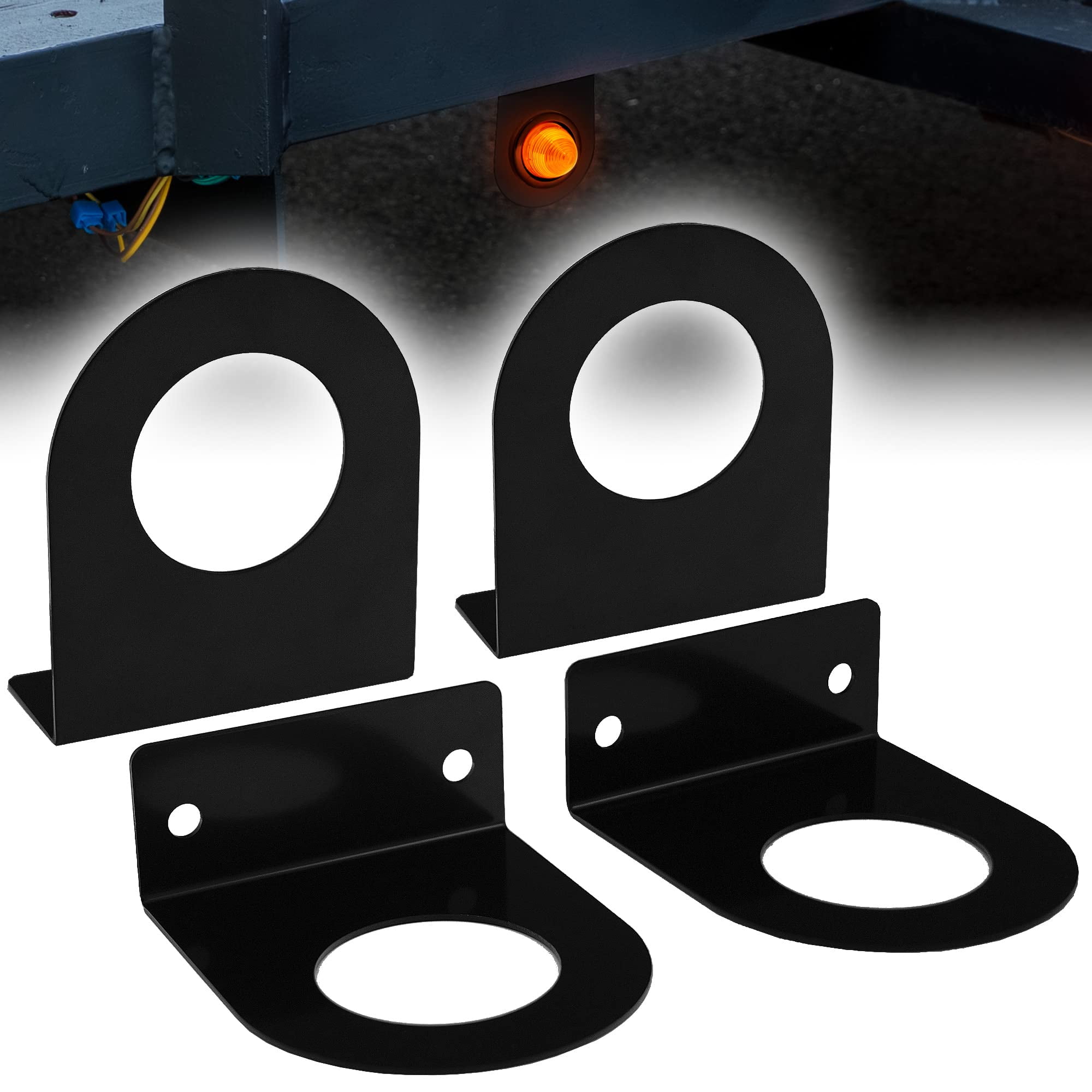 ONLINE LED STORE True Mods 4pc 2" Round Light Mounting Bracket [L ...