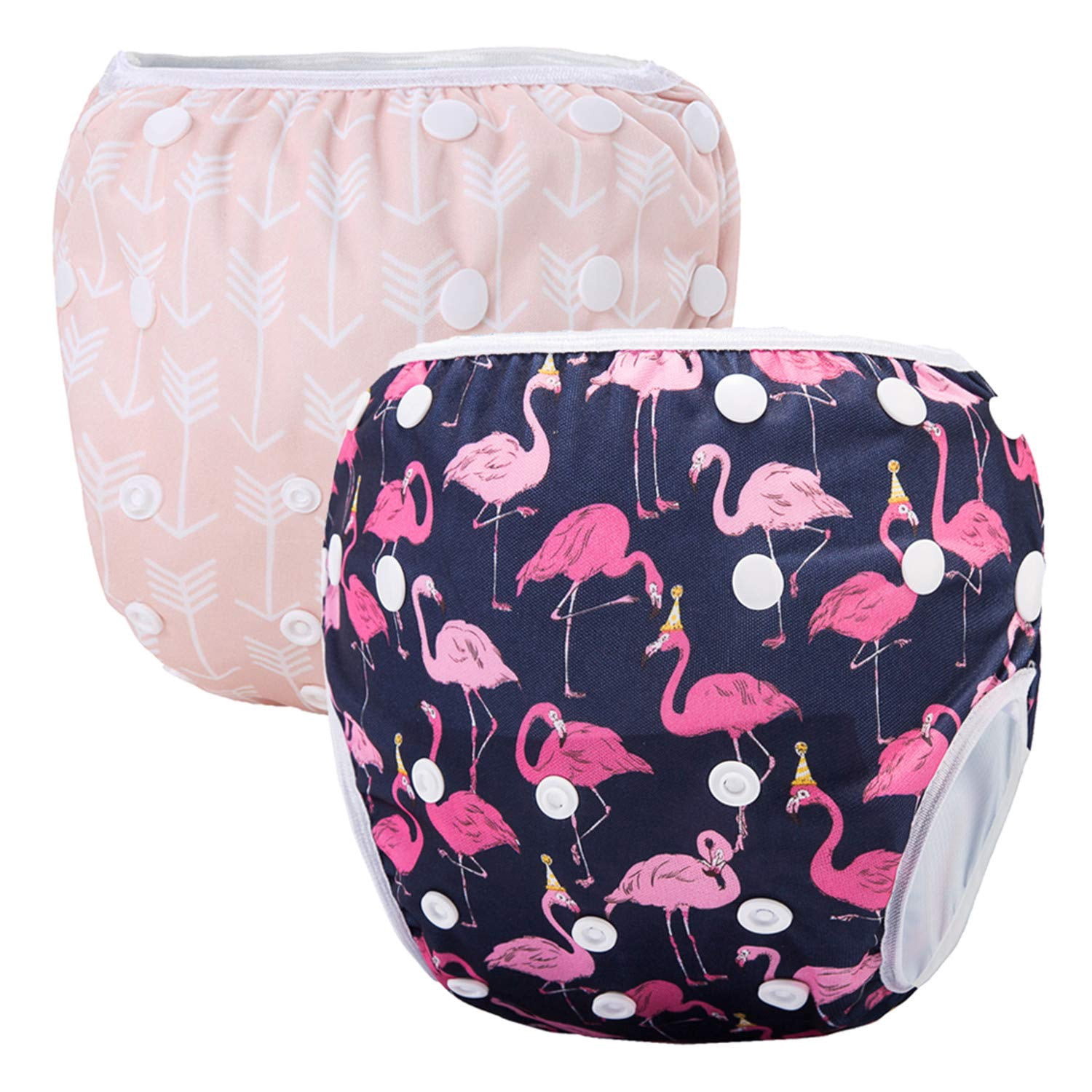 ONLYSHE Reusable Swim Diapers Covers Waterproof Swimming Pants for 8 ...