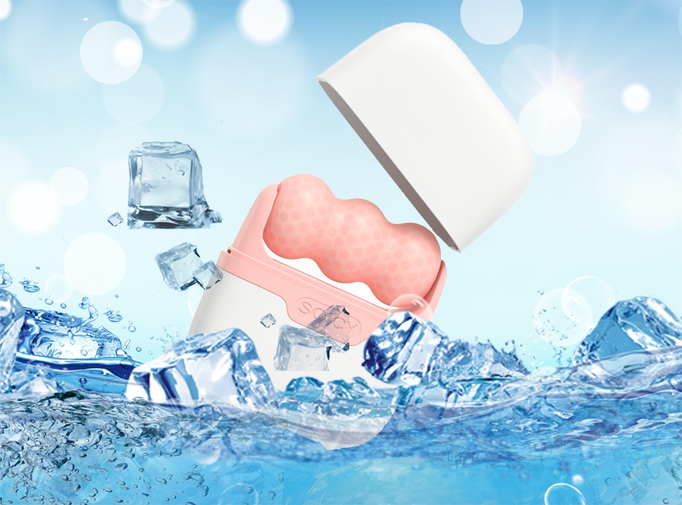 ONLYSKY BEAUTY Pink Ice TMA2 Roller for Face Eye Massage Tool Face ...
