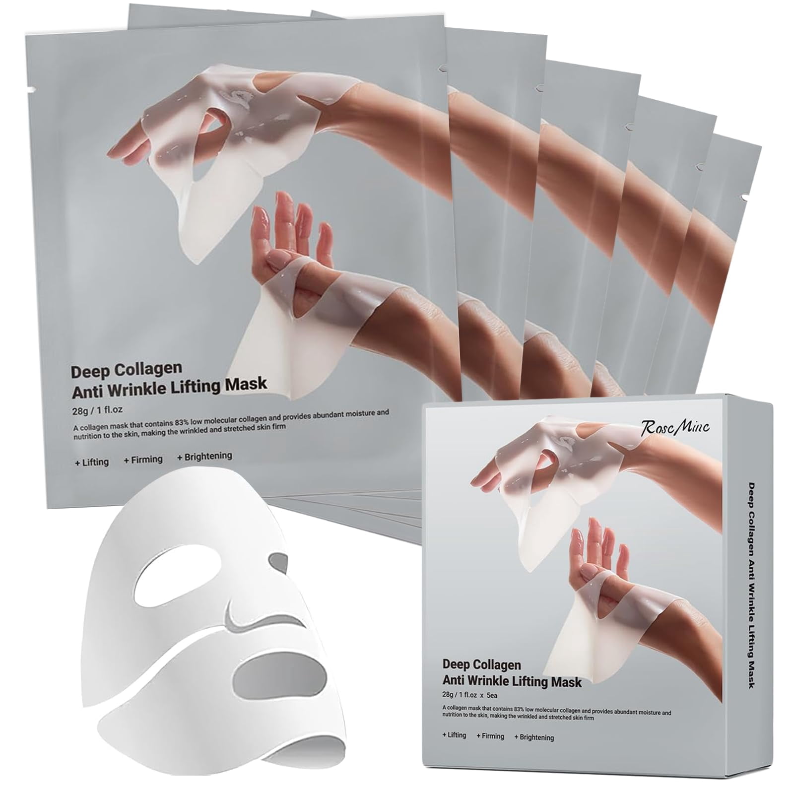 ONMYLOVIN Deep Collagen Face TMA2 Mask, Bio-Collagen Korean Overnight ...