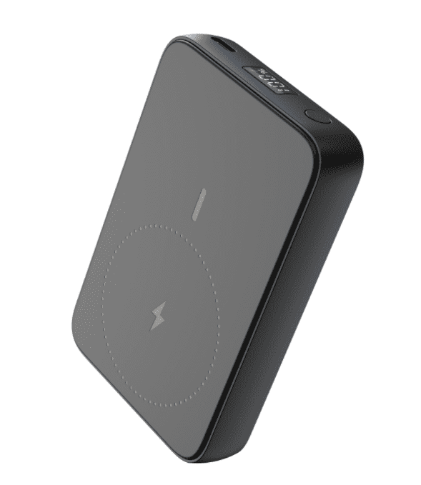 onn 10,000 mAh Magnetic Portable Battery, Qi2 Certified, LED Readout ...