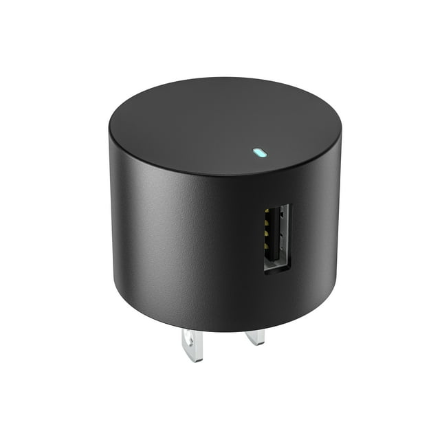 onn 12W Single USB-A Port Wall Charger, Foldable Plug, Black - Walmart.com