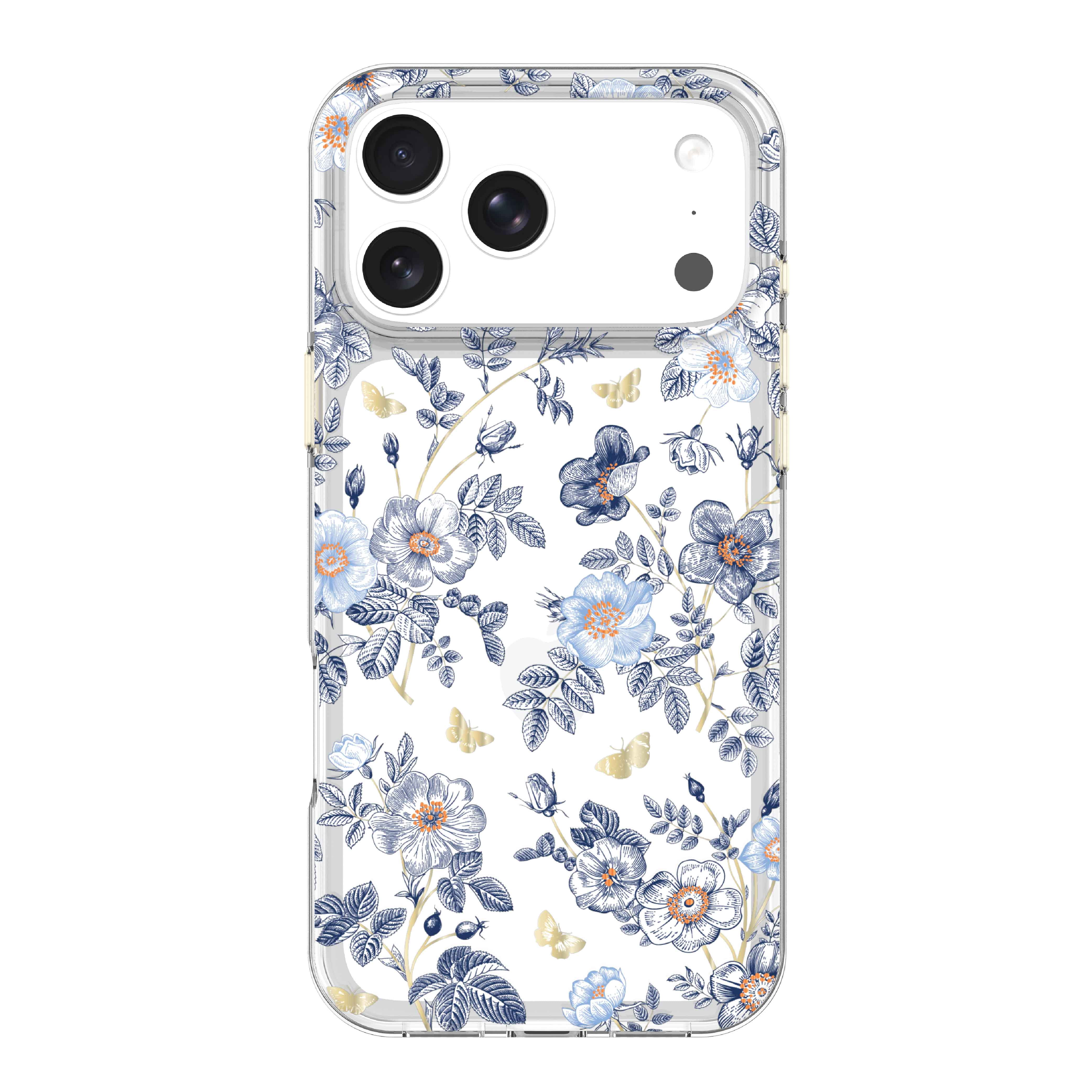 onn Blue Toile Phone Case for iPhone 17 Pro Max - Walmart.com