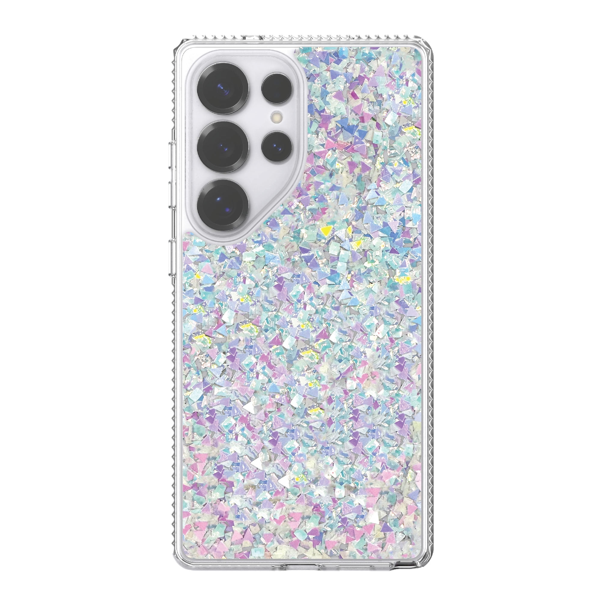 onn. Phone Case for Samsung Galaxy S25 Ultra - Iridescent Glitter Fleck ...