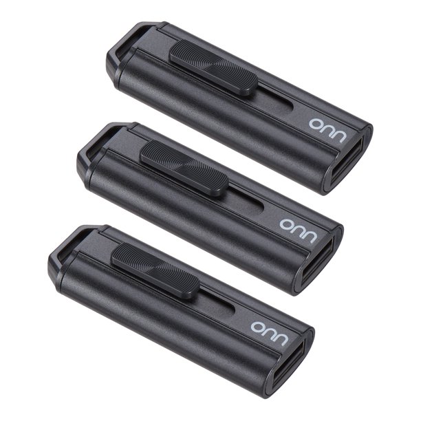 ONN USB 2.0 Flash Drive, 16 GB, 3 Pack - Walmart Business Supplies
