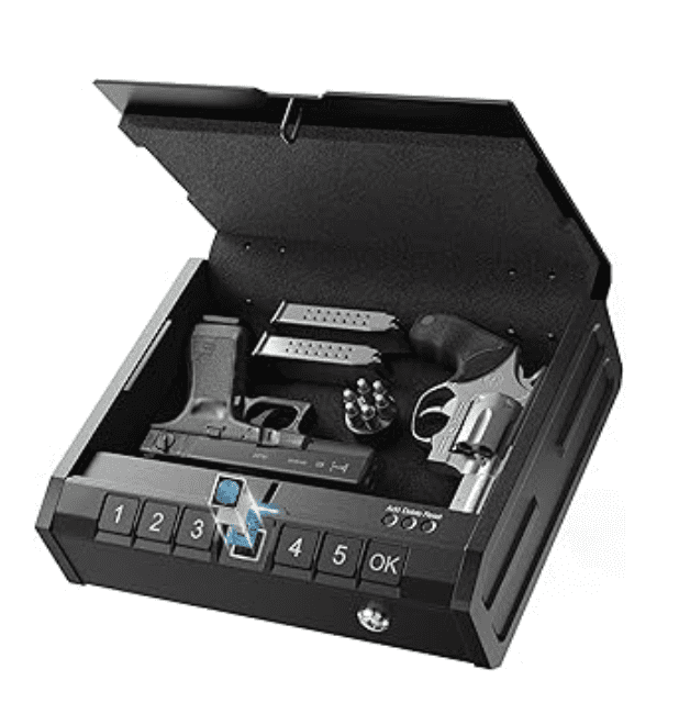 ONNAIS IRON PRO SERIES Biometric Fingerprint Gun Safe for Hand Guns ...