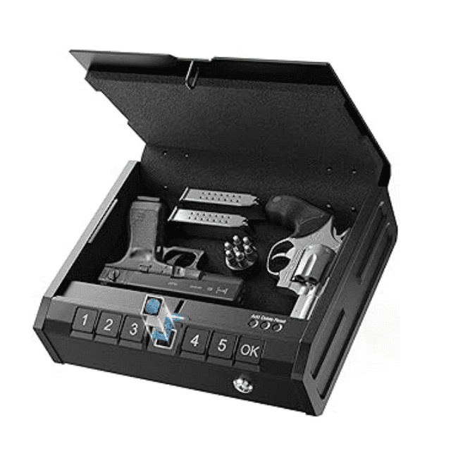 ONNAIS IRON PRO SERIES Biometric Fingerprint Gun Safe for Hand Guns ...
