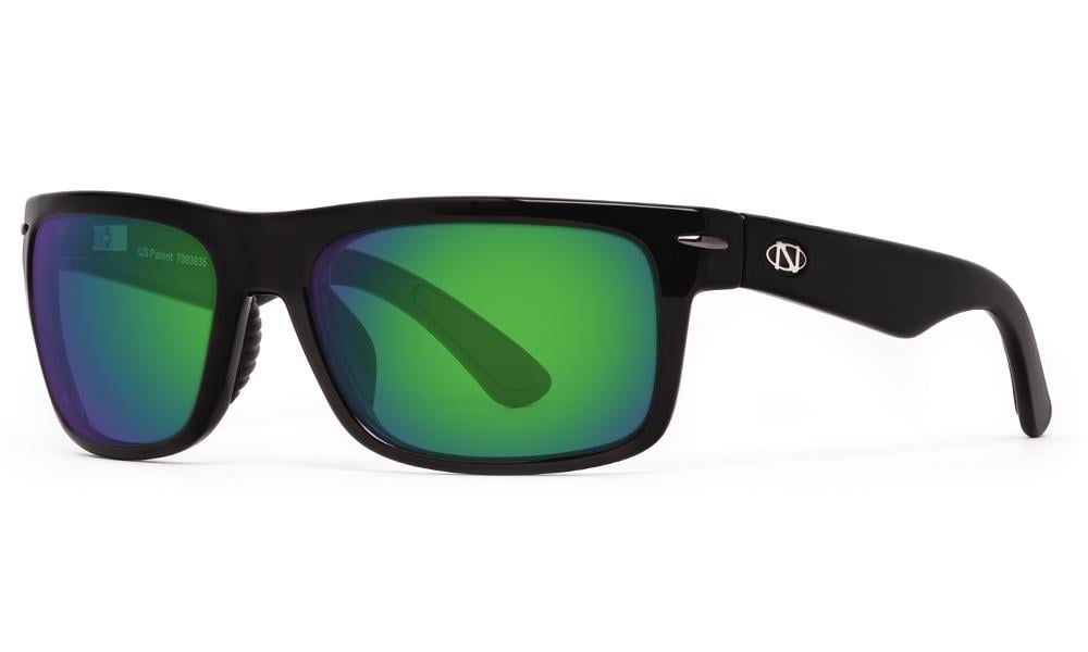 ONO'S ZOAR Green Plano Mirror Lens with Black POLARIZED frame ...