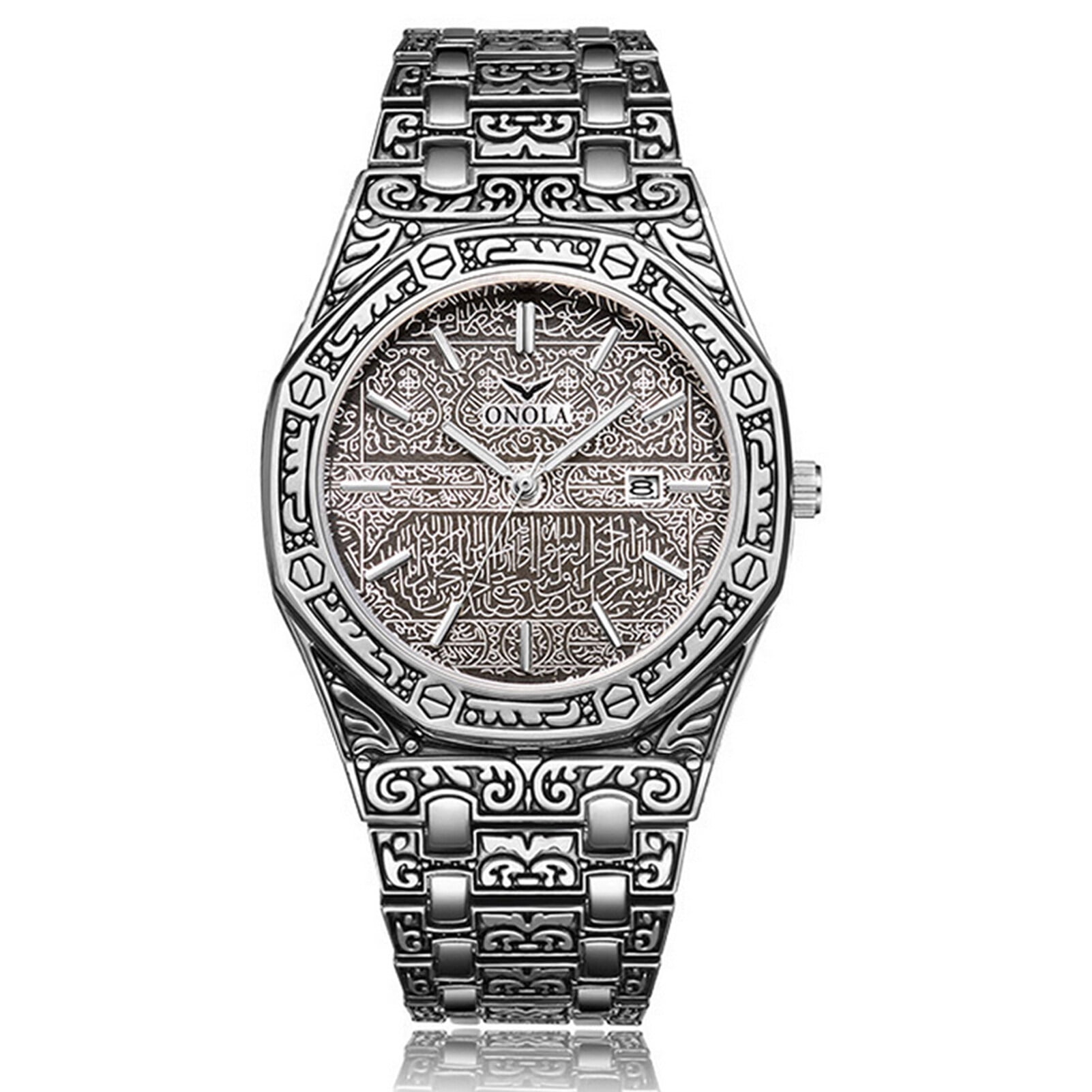 ONOLA Men's Quartz Watch with Stainless Steel Strap 3ATM Vintage ...