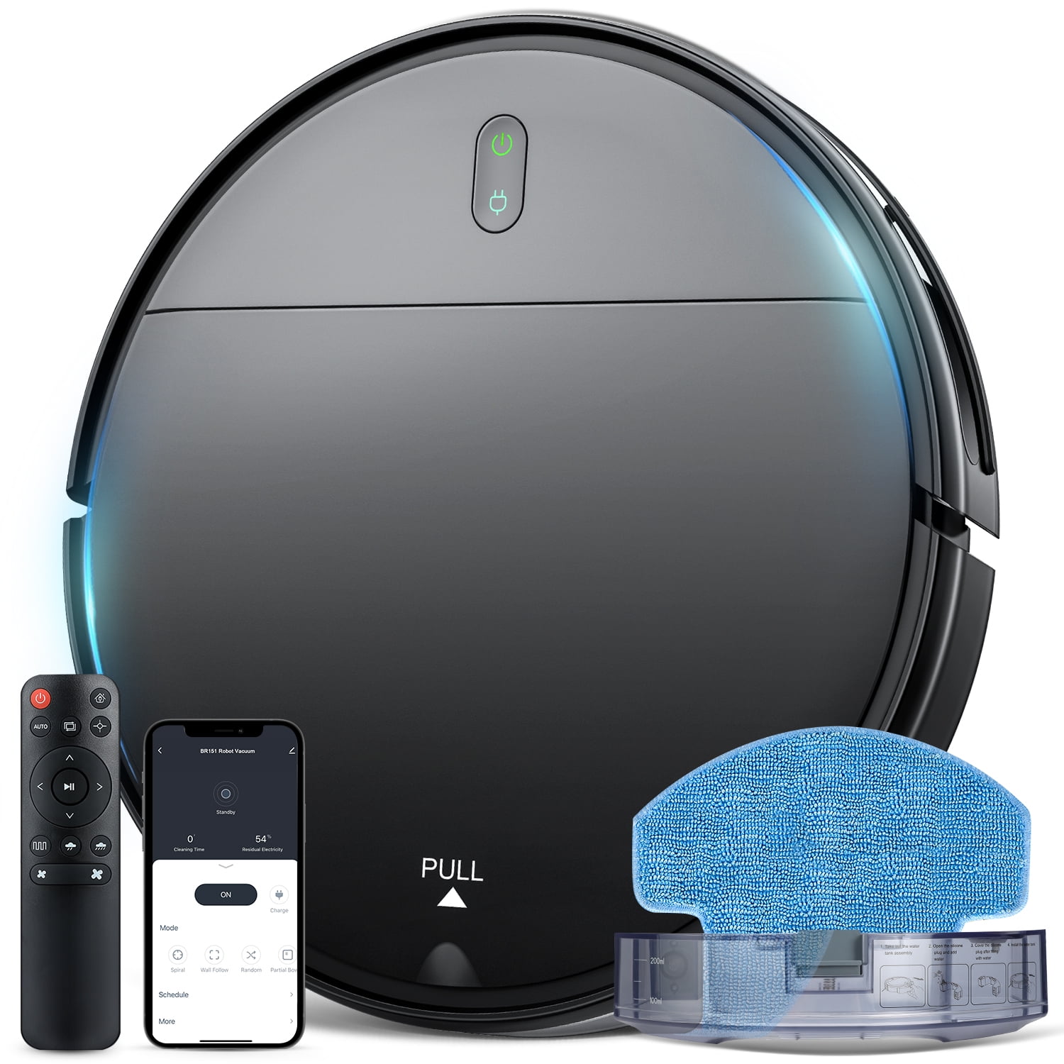 ONSON Robot Vacuum Cleaner, Robot Vacuum and Mop Combo with WIFI/Alexa ...