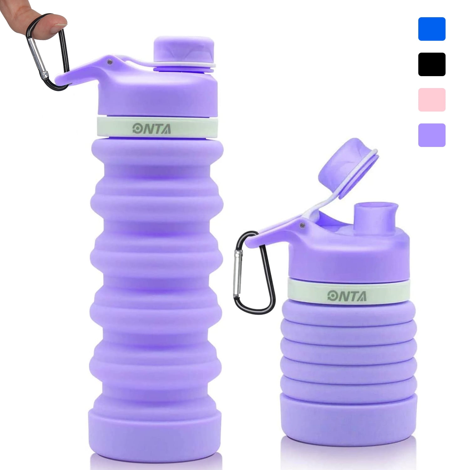 ONTA Collapsible Water Bottle - Portable & Leak Proof for Travel ...