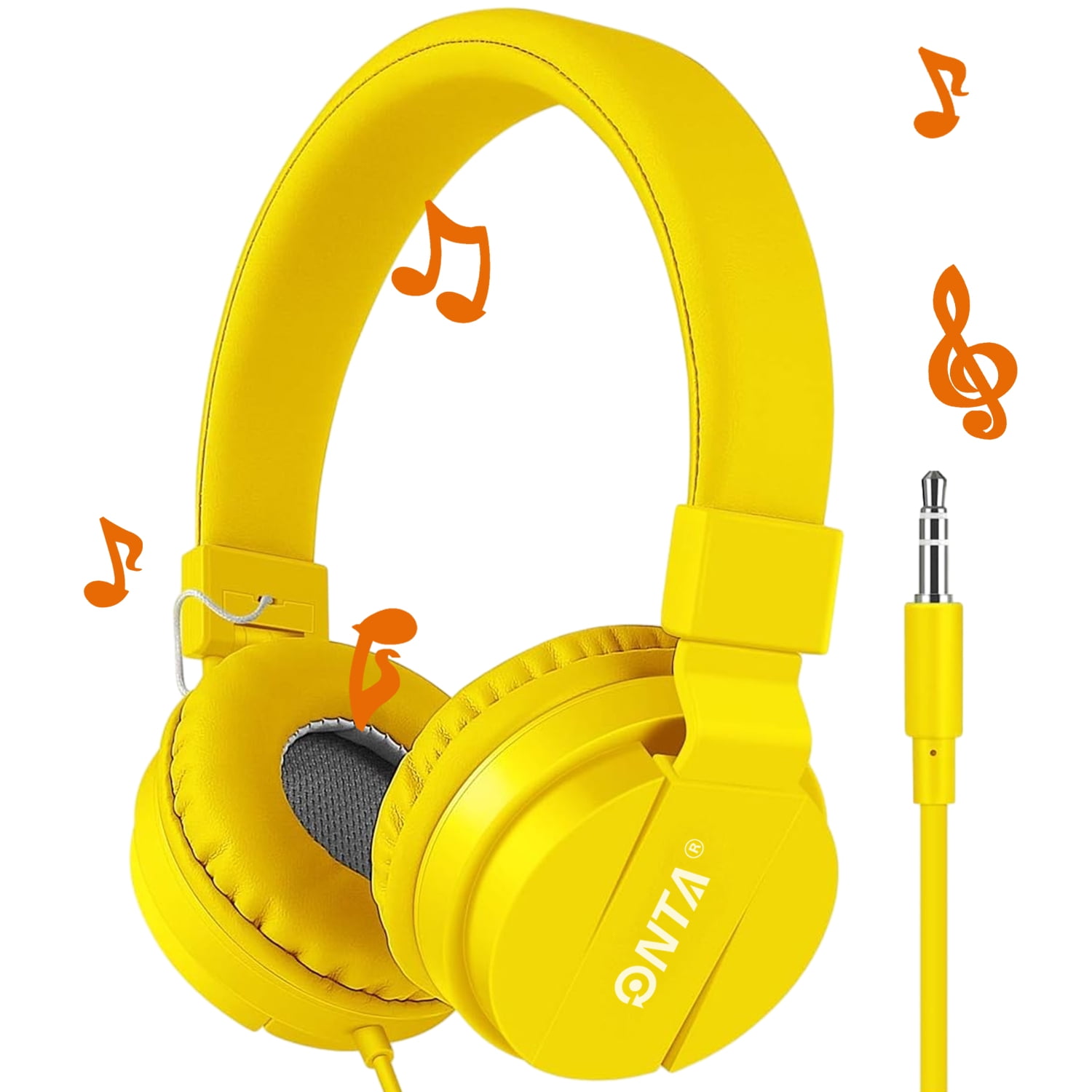 ONTA Kids Wired Headphones - Foldable, Adjustable Stereo Headset for ...